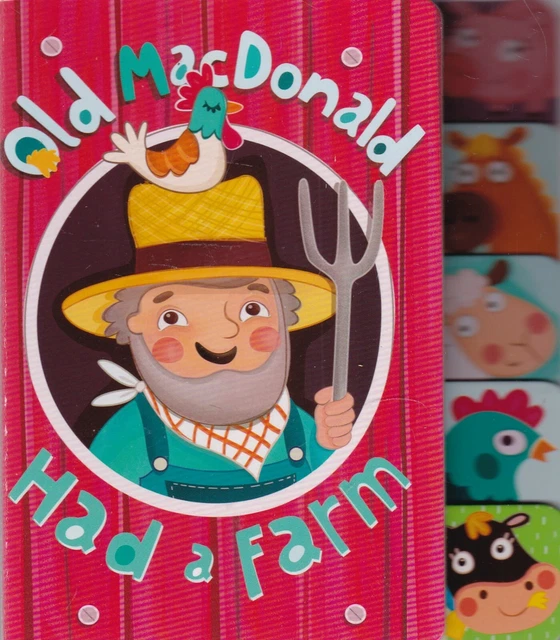 OLD MACDONALD HAD a Farm Nursery Rhyme Board Book Tabbed High Quality ...