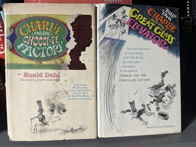 ROALD DAHL CHARLIE And The Chocolate Factory; Great Glass Elevator 1st ...
