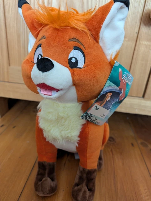 DISNEY STORE TOD 14” The Fox and the Hound Soft Plush Toy £24.99 ...