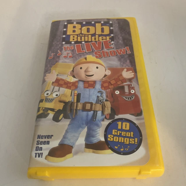 BOB THE BUILDER - The LIVE Show! VHS 2004 Yellow Clamshell £11.60 ...