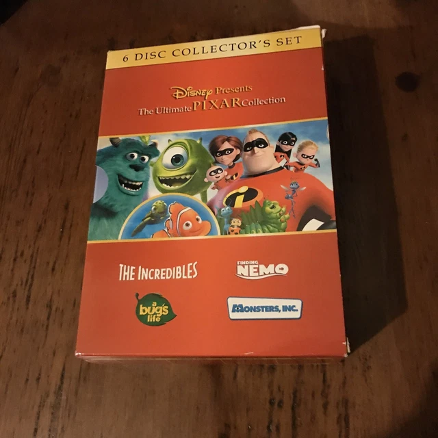 DISNEY ULTIMATE PIXAR Collection DVD Incredibles/Finding Nemo/Monsters ...
