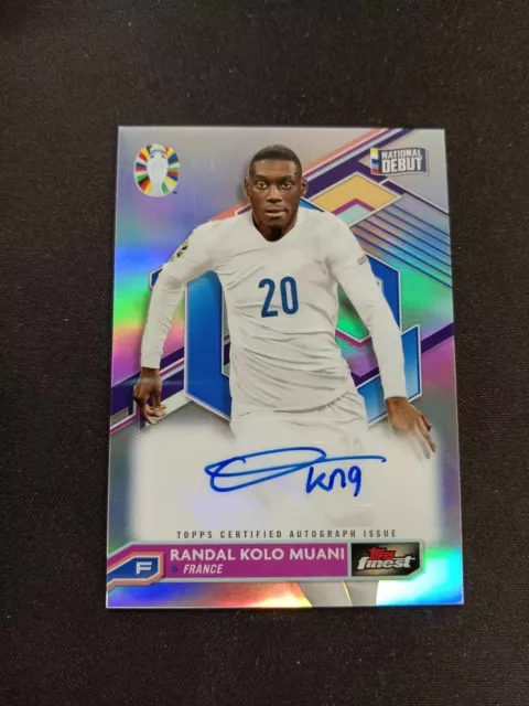 2023-24 TOPPS FINEST Euro Randal Kolo Muani Debut Autograph Refractor ... 2023-24 TOPPS FINEST Euro Randal Kolo Muani Debut Autograph Refractor ...