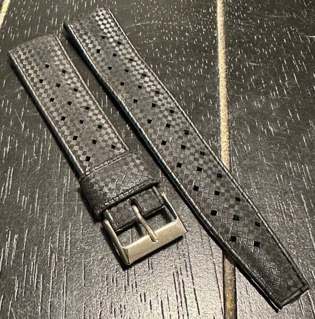 RARE VINTAGE SWISS Made Tropic Diver Aquatic Watch Band- Acier Clasp ...
