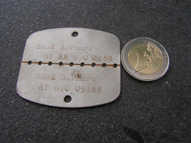 FRENCH ARMY ID Plate Algerian War Date 1961 (c48) $12.66 - PicClick CA