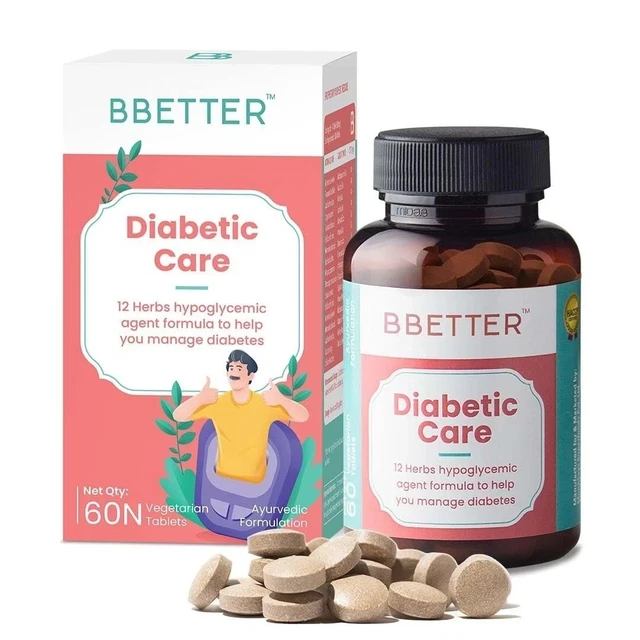 BBETTER DIABETIC CARE - Lab Tested Ayurvedic Medicine - 60 Veg Capsules ...