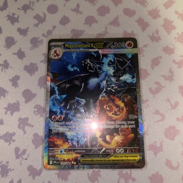 POKÉMON TCG - Phantasmal Flames - Mega Charizard X ex SIR (125/094 ...