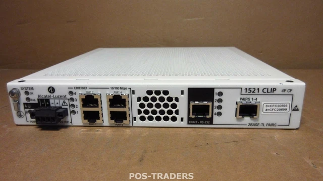 ALCATEL LUCENT 1521 CLIP 4P CP Copper Line IP Network Switch EXCL PSU ...