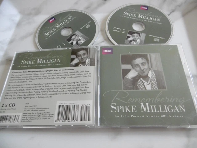 REMEMBERING SPIKE MILLIGAN 2 Cd Audio From Bbc Archives 2 Hrs Goons ...