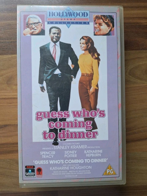 GUESS WHOS COMING To Dinner VHS Tape Poitier Hepburn Movie £11.99 ...