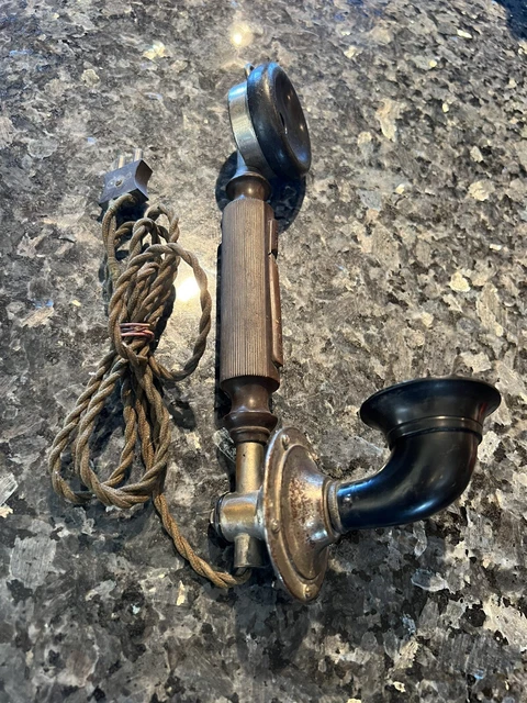 ANTIQUE TELEPHONE HAND set, Hand Exchange Telephonist Hotel Switch ...