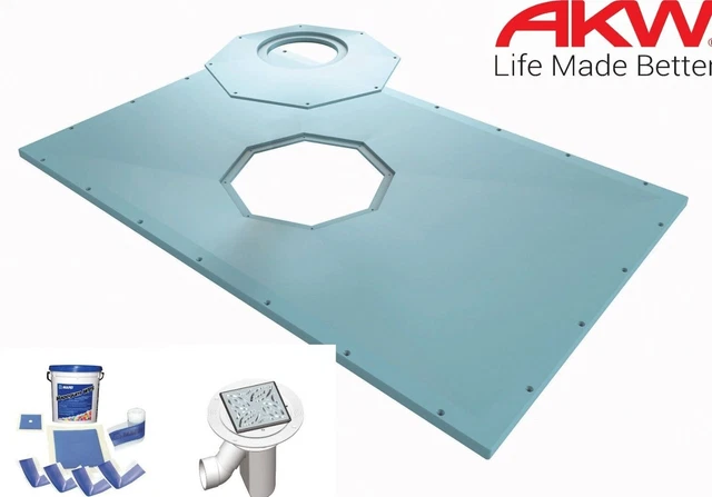 AKW TUFF FORM8 Shower Former, Wet Room Tanking Kit for Tiled Floors ...