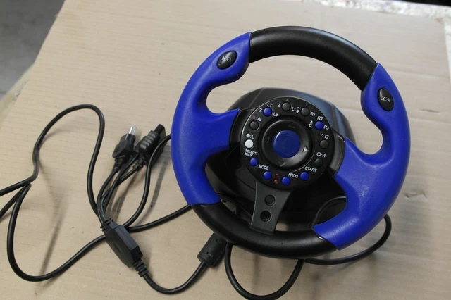 TRI FORMAT STEERING Wheel (BW-333B) for PS2 Xbox Gamecube / no Pedal £ ...