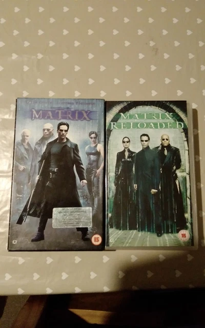 TWO VHS TAPES. “ The Matrix” and “The Matrix Reloaded”. £5.00 - PicClick UK