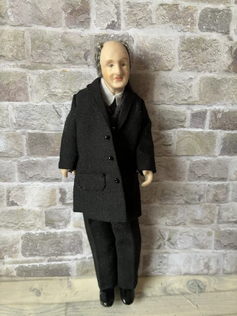 DOLLS HOUSE 1/12 Scale Miniature Porcelain Quality Male Man Gentlemen ...