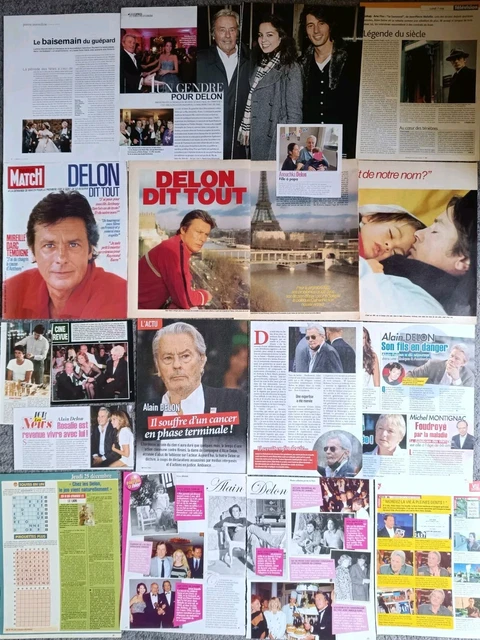 ALAIN DELON - Coupures De Presse Clipping lot 1 EUR 5,00 - PicClick FR