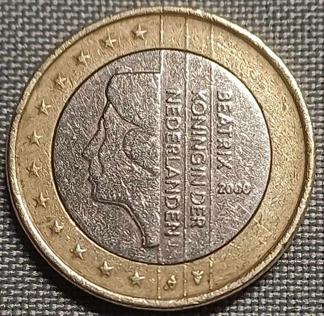 MONEDA 1 EURO Año 2000 Holanda -Reina Beatrix Koningin Der Nederlanden ...
