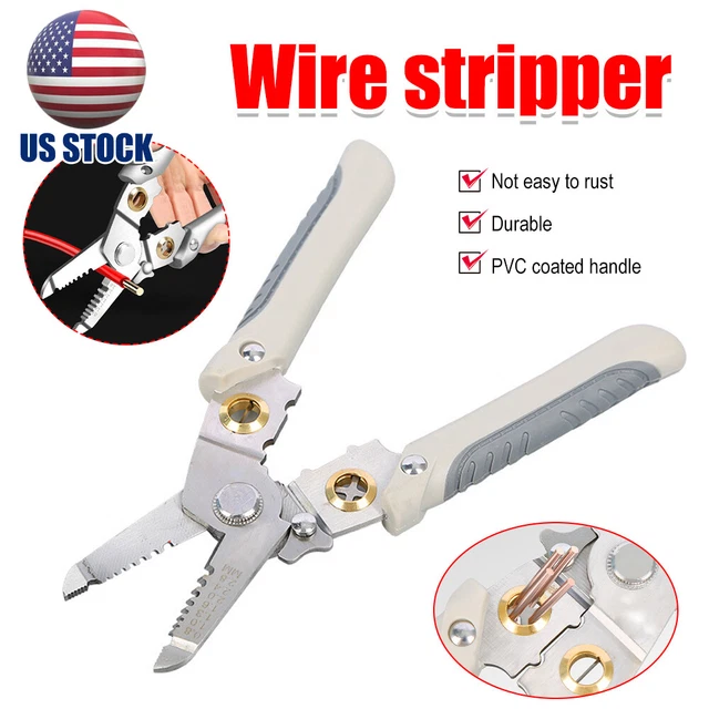 PROFESSIONAL AUTOMATIC WIRE Striper Cutter Stripper Crimper Terminal ...
