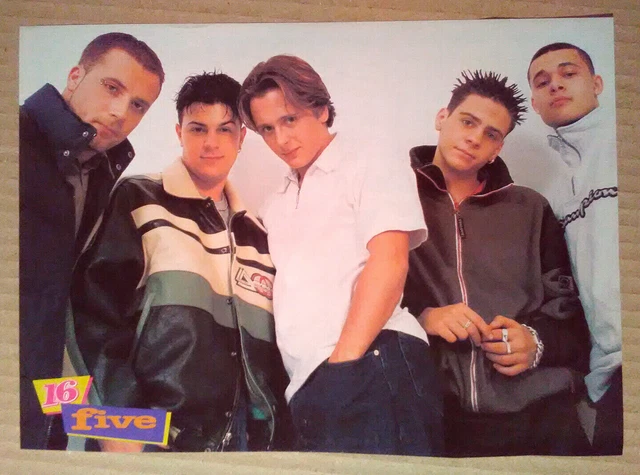 MAGAZINE PINUP~ BOYBAND Five w Ritchie Neville ~1990s ~~Back- Spice ... MAGAZINE PINUP~ BOYBAND Five w Ritchie Neville ~1990s ~~Back- Spice ...