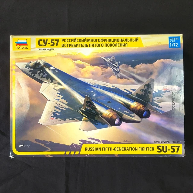SUKHOI SU-57 RUSSIAN Fifth Generation Fighter Jet 1:72 Plastic Model ...