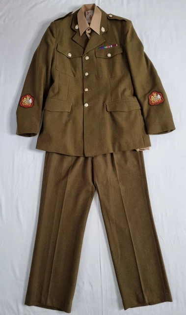 BRITISH ARMY DRESS Uniform No2 1980 Jacket, Shirt, Trousers & Tie VGC ...