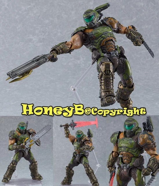 GAME ANIME DOOM Eternal Doom Slayer Doomguy Action Statue Figure Figma ...