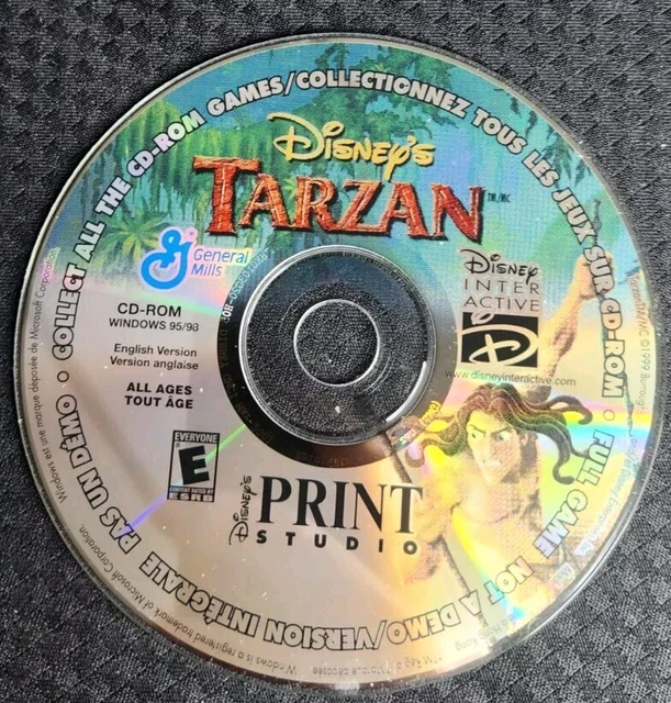 DISNEYS TARZAN PRINT Studio PC CD-ROM Without Case $4.99 - PicClick CA