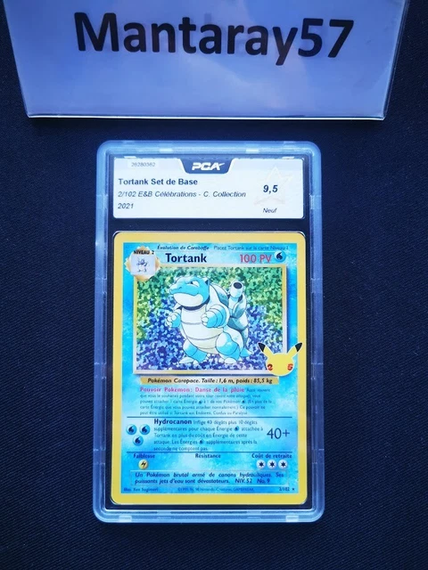 CARTE POKEMON PCA 9,5 Tortank Set De Base Celebrations 25 Ans Pokemon ...