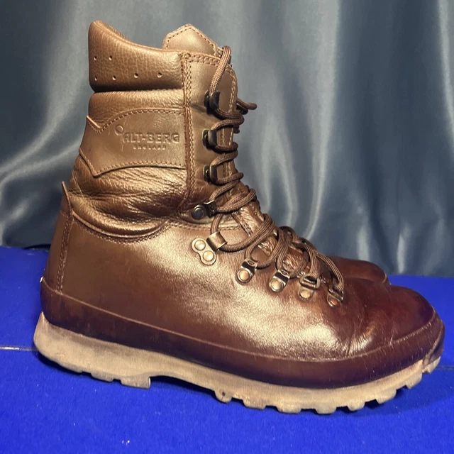 GENUINE BRITISH ARMY Issue ALTBERG Brown Leather Combat Patrol Boots Uk ...
