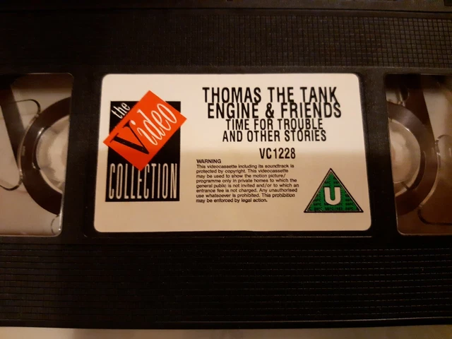 THOMAS THE TANK Engine Vhs Video Tape Time for trouble and other ...