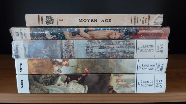 LAGARDE ET MICHARD, Lot De 5 Tomes : Moyen Age, Xvi, Xvii, Xviii, Xix Siecle EUR 24,00 - PicClick FR