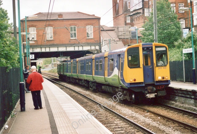 RAILWAY PHOTO 6X4 EMU 313 103 Silverlink West Hampstead 14/5/2002 £1.60 ...