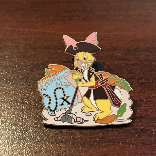 DISNEYLAND RABBIT PIRATE Treasure Map Winnie The Pooh Trading Pin £19. ...
