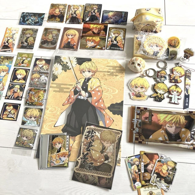 DEMON SLAYER KIMETSU No Yaiba Goods lot set 40 Zenitsu Keychain Pouch ...