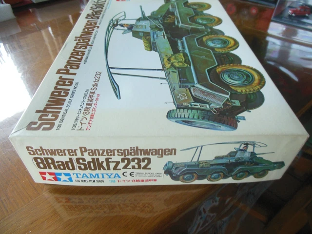 MAQUETTE MILITARIA TAMIYA. Schwerer Panzerspahwagen Sdkfz 232. 8 Rad. 1 ...