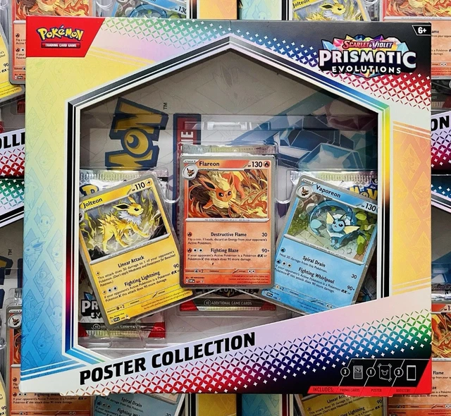 POKEMON TCG SCARLET & Violet Prismatic Evolutions Poster Collection ...