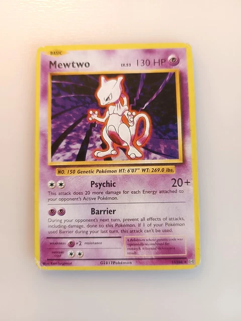 CARTA POKÉMON MEWTWO basic 51/108, set Evolutions, English, Set ...
