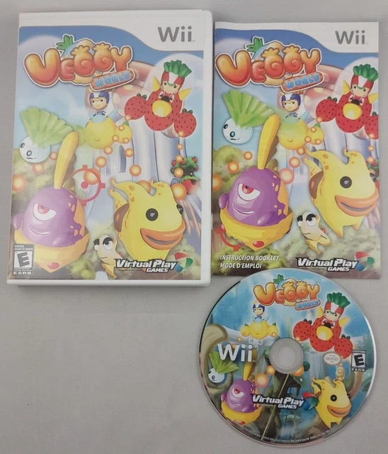 VEGGY WORLD (NINTENDO Wii, 2010) CIB / Complete - Tested - WII GRAIL ...