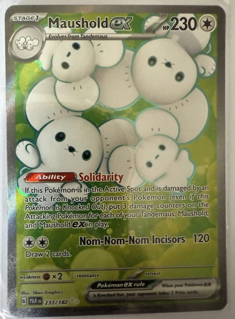 POKÉMON TCG MAUSHOLD EX Paradox Rift 233/182 Holo Ultra Rare $30.00 - PicClick AU