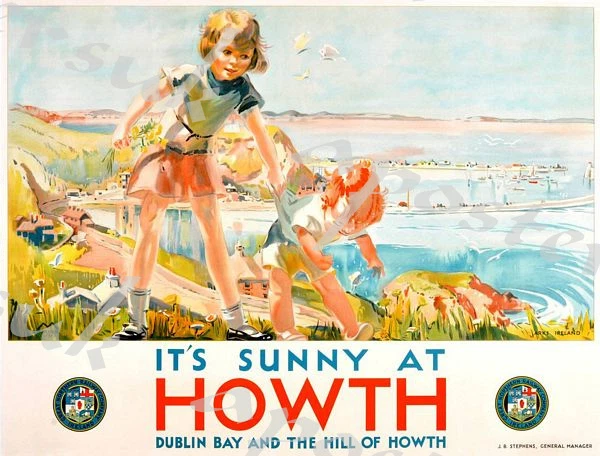 VINTAGE HOWTH DUBLIN Bay Irish Railway Poster A3/A4 Print £5.38 ...