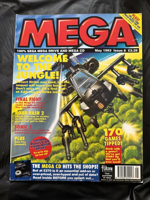 RETRO MEGA MAGAZINE Mega drive- MAY 1993 (ISSUE 8) £13.00 - PicClick UK