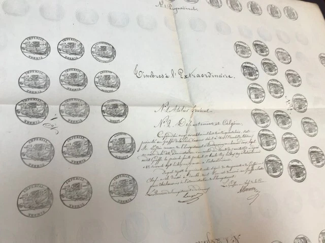 DOCUMENT DE GREFFE, pour Tarascon 1853, 102 cachets, lartdesgents.fr (FR1) letr0 EUR 253,00 ...