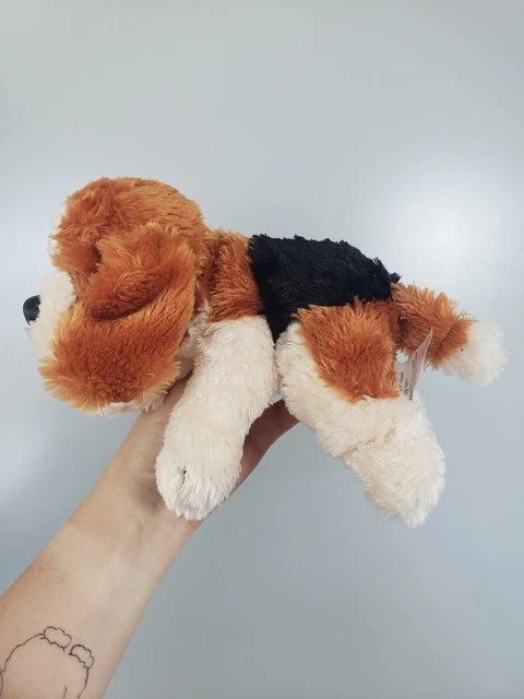 8” PUPPY DOG Plush Soft Toy Kid Connection Black Tan Brown White Asda £ ...