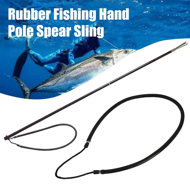 RUBBER FISHING HAND Pole Spear Sling Elasticity Speargun Bands ...
