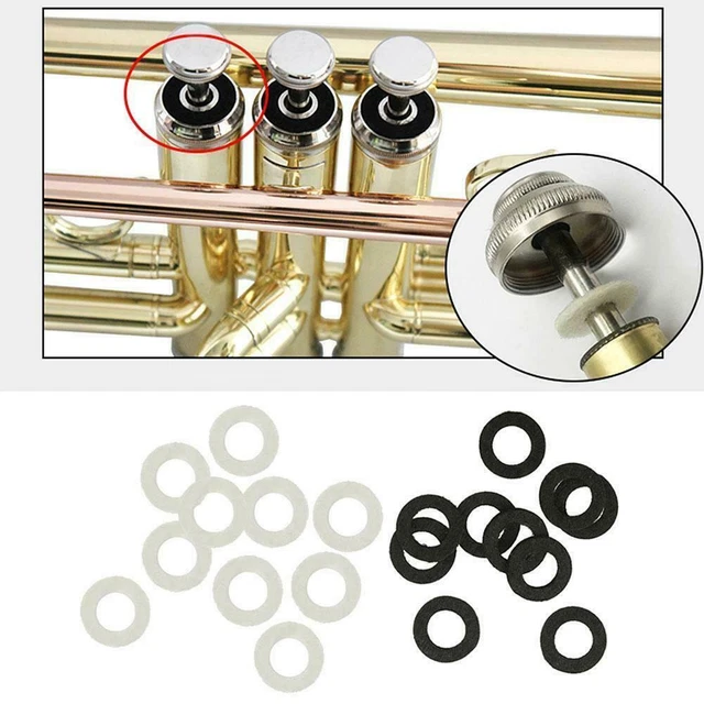 10 PIECES UNIVERSAL Trumpet Trombone Cornet Valve Felt Accessories Pads ...