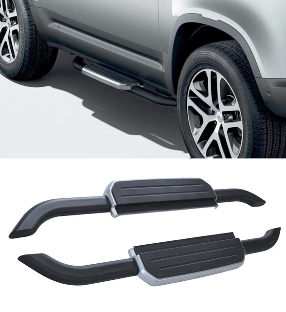 LAND ROVER DEFENDER 90 Aluminium Side Steps Running Boards Black ...