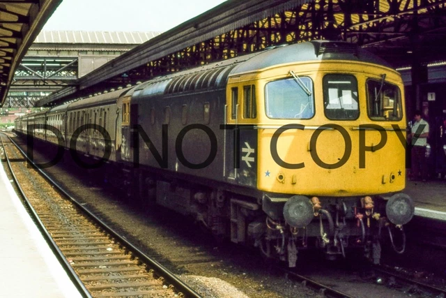 UK DIESEL TRAIN Railway Photograph Of Class 33 33024 Loco. (Rm33-84) £1 ...