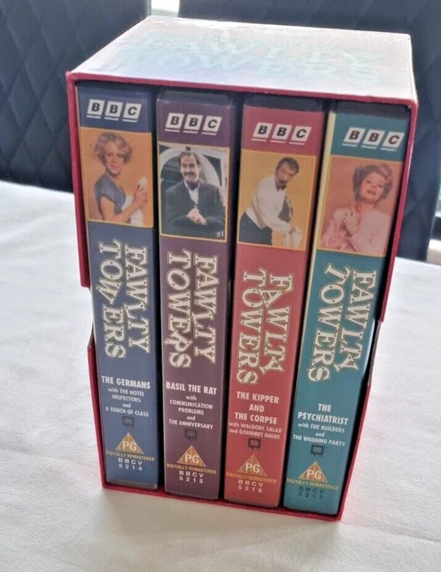 FAWLTY TOWERS BBC The Complete VHS Box Set 4 Video Cassette Tapes ...
