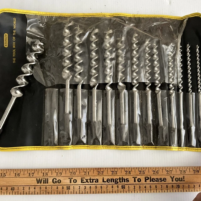 STANLEY RUSSELL JENNINGS No. RJ100 (13 PC) Auger Bit Drill Set with ...
