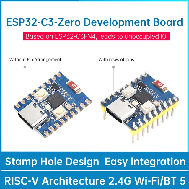 TYPE-C ESP32-C3-ZERO MINI WIFI Bluetooth Development Board ESP32-C3FN4 Processor EUR 5,33 ...