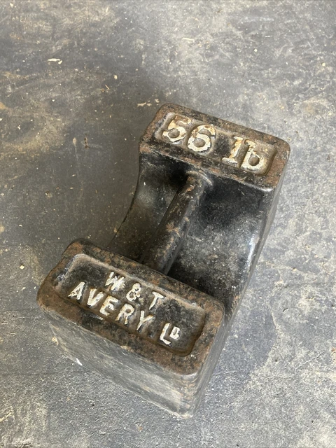VINTAGE 56LB AVERY Weight - Cast Iron - £45.00 - PicClick UK